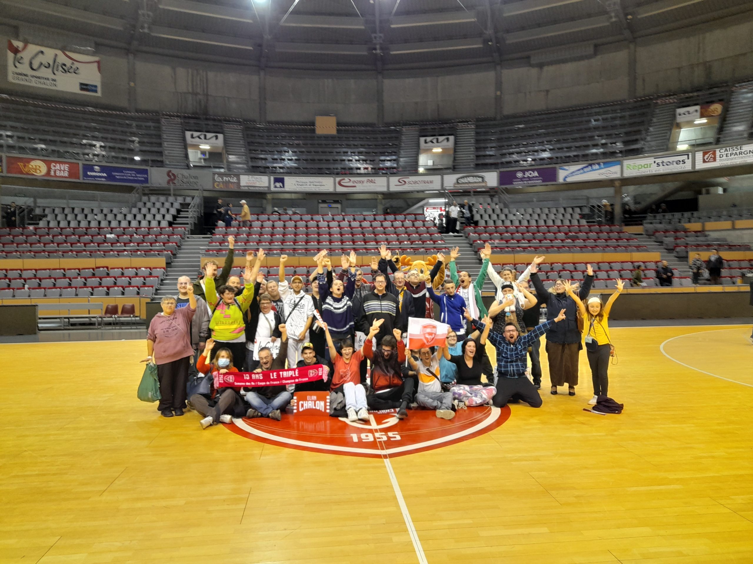 Sortie pour le match de basket de l'équipe "ELAN" de Chalon sur Saône ...